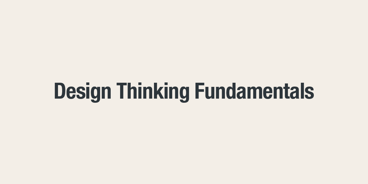 3-Weekse Online Design Thinking Fundamentals Training Course (Engelstalig)